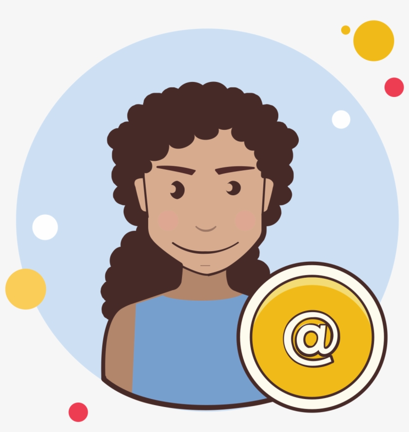 Email Female Icon - 1600x1600 PNG Download - PNGkit
