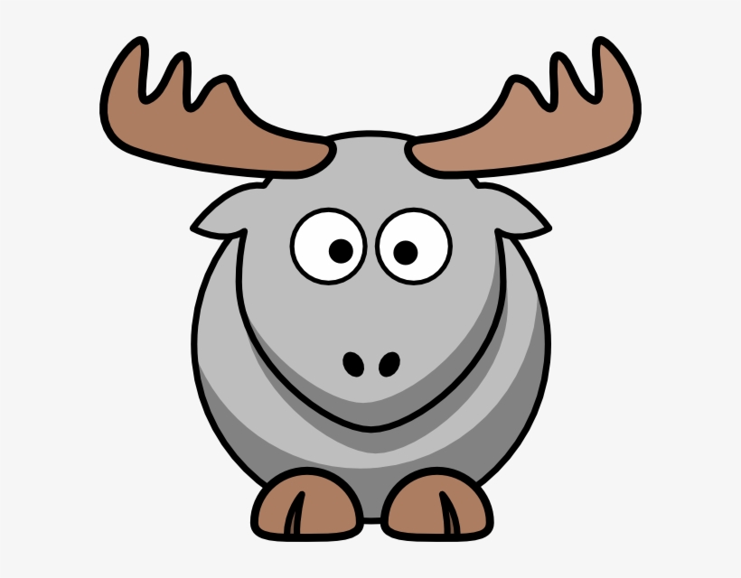 How To Set Use Grey Moose Cartoon Icon Png - 600x560 PNG Download - PNGkit