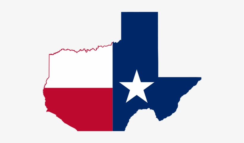 Texas Outline With Flag - Flag Of Texas - 534x401 PNG Download - PNGkit