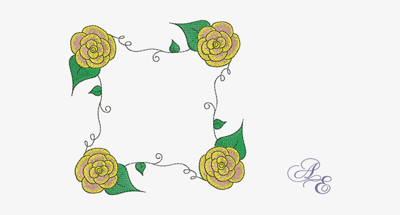 Rose Vine Square - Vines In A Square - 722x361 PNG Download - PNGkit