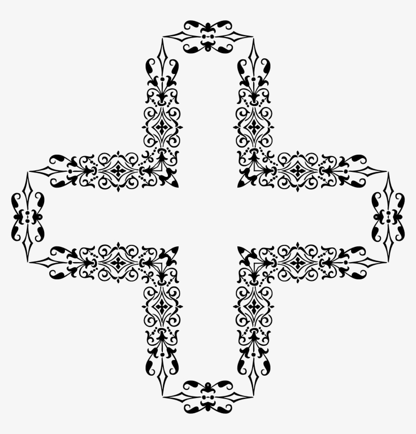 Ornamental Divider Cross 4 Gnb3il Clipart - Benedictine University ...