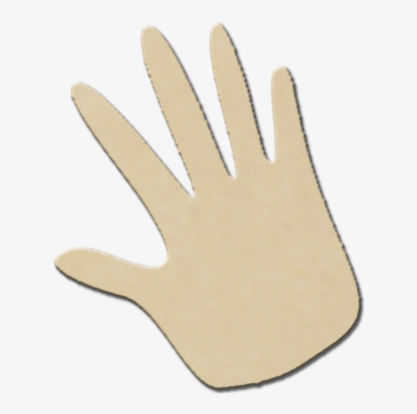 Wooden Hand Print Cut Out - Sign - 615x733 PNG Download - PNGkit