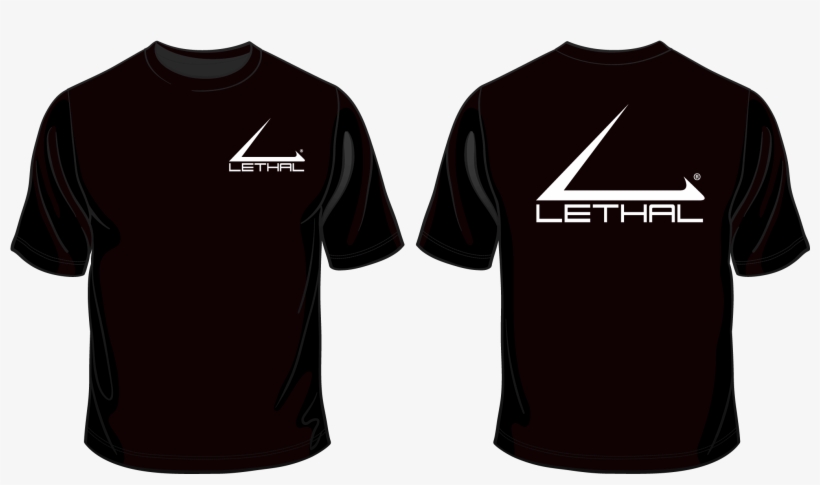 Lethal Logo T-shirt - Black Polo Shirt Template Png - 2238x1350 PNG ...
