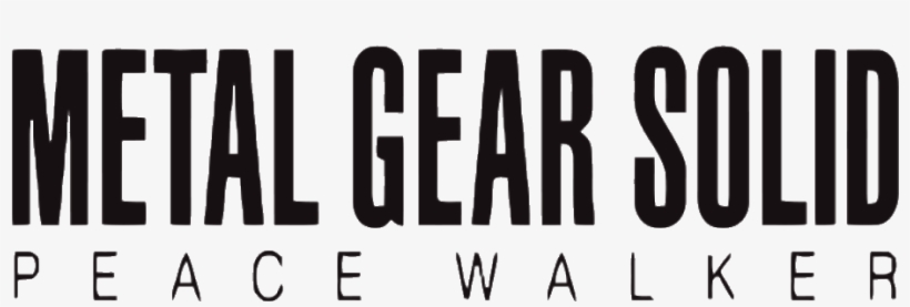Metal Gear Solid Peace Walker Logo - Metal Gear Solid Peace Walker ...