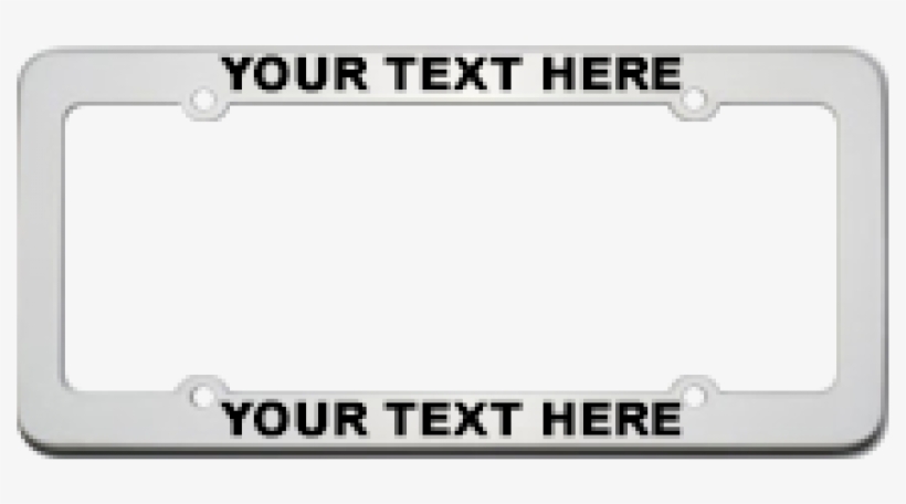 Download Transparent Stainless Steel Custom License Plate Frame - PNGkit