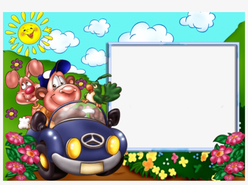 Cute Transparent Kids Photo Frame Png - 850x594 PNG Download - PNGkit