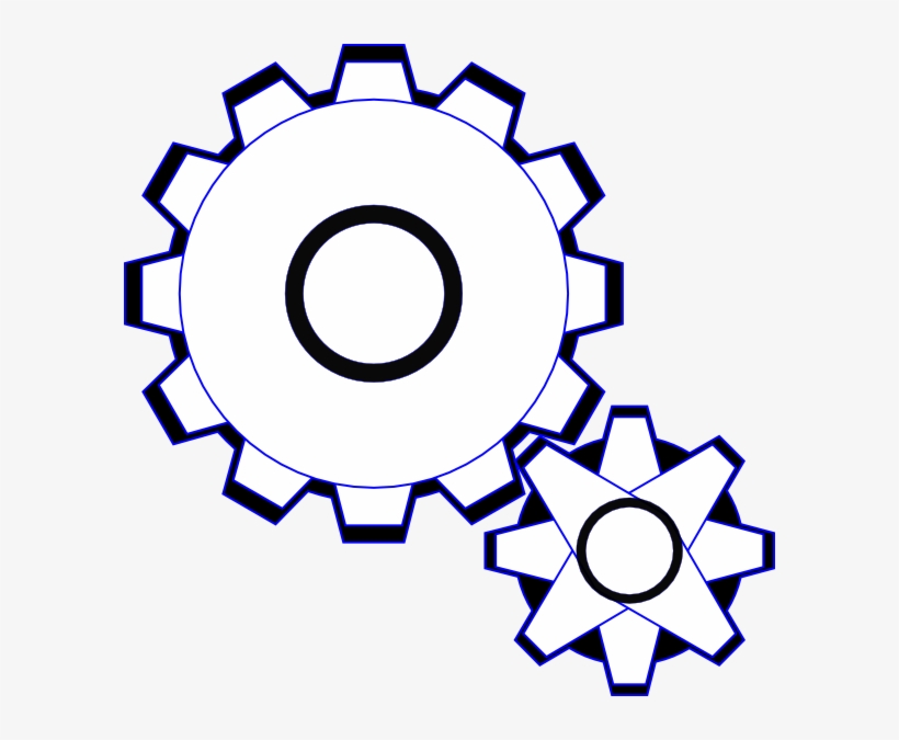Original Png Clip Art File Simple Gears Svg Images - 594x595 PNG ...