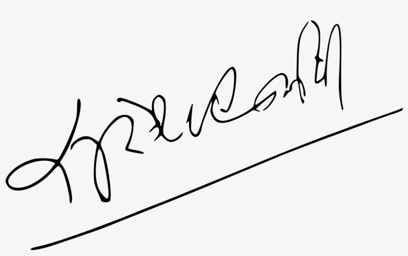 Suresh Joshi Autograph - 1280x770 PNG Download - PNGkit