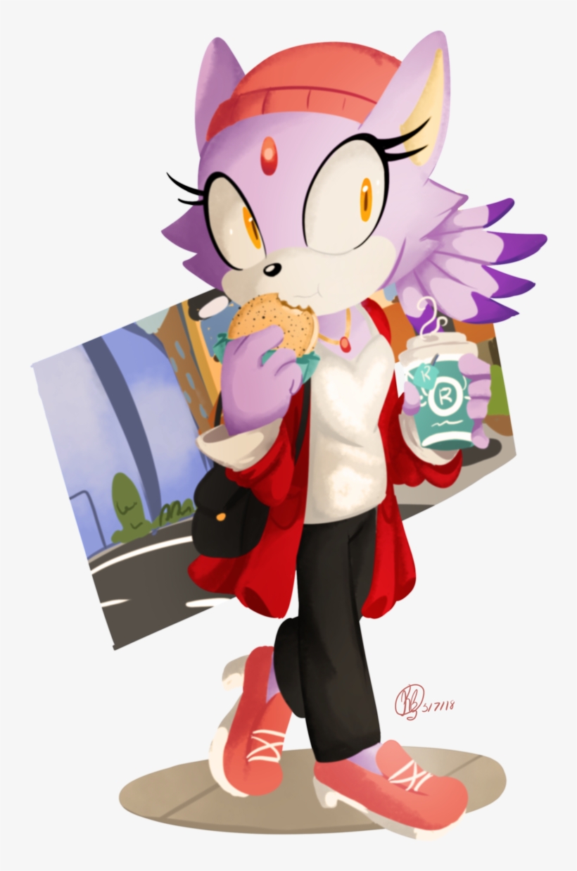 A Drew A Street Cat - Chibi Blaze The Cat - 1280x1280 PNG Download - PNGkit