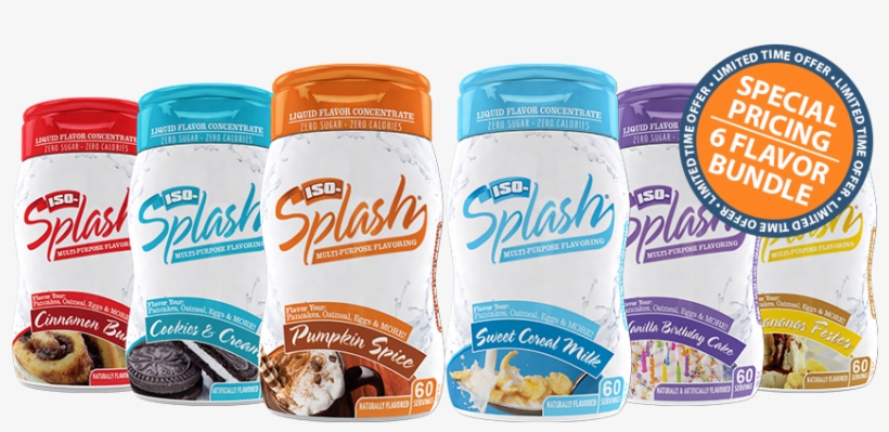 Milk Splash Flavors - Iso-splash, Liquid Protein Flavoring, Zero ...
