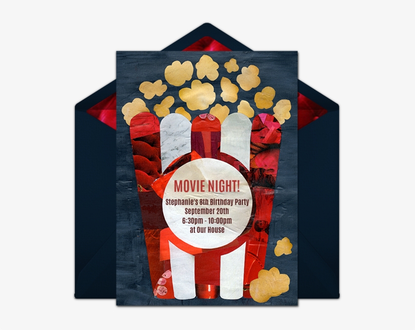 Movie Night Online Invitation - Film - 650x650 PNG Download - PNGkit