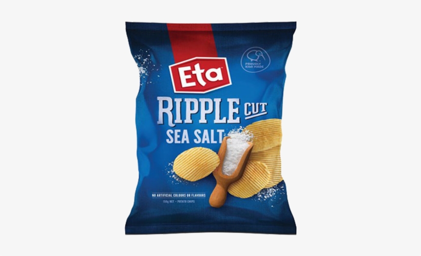 Eta Chips Ripple Cut Sea Salt 40g - Potato Chip - 550x452 PNG Download ...