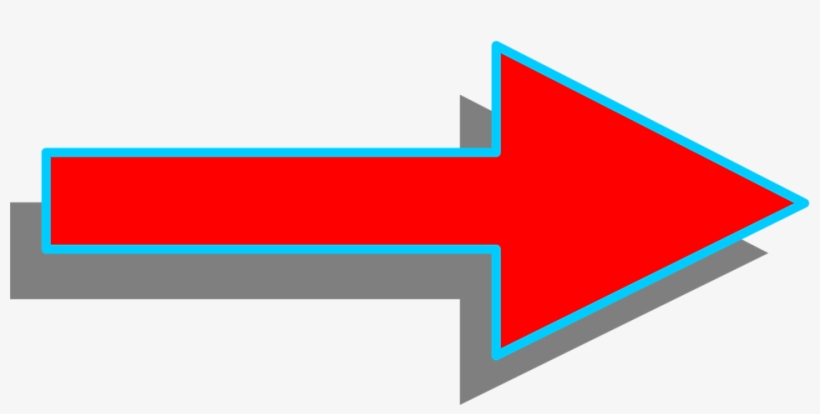 Right Clipart Red Arrow - Arrow With Shadow Png - 958x438 PNG Download ...