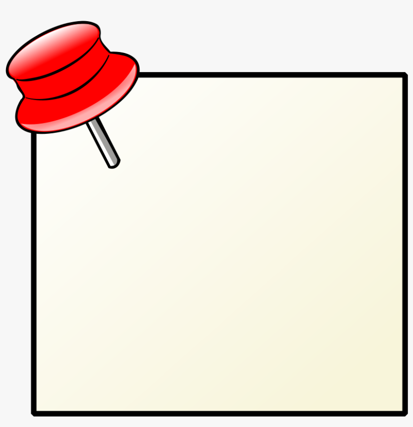 Note, Paper, Office, Pin, Reminder, Board, Post - Note Clip Art ...