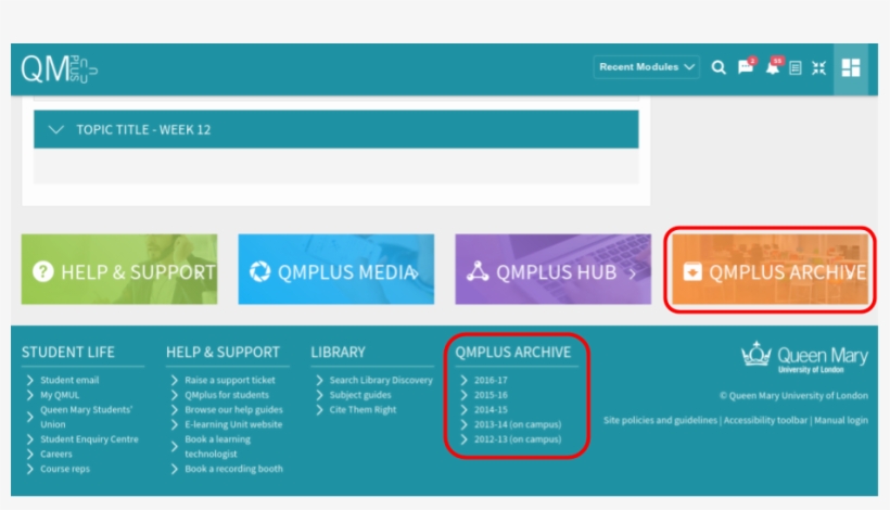Archive Quick Link And Footer Links Qmplus - 928x487 PNG Download - PNGkit