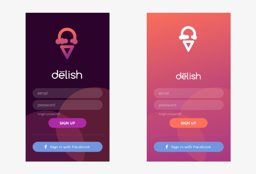 Delish App Login Yum Illustrator Day001 Dailyui - 800x600 PNG Download ...