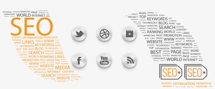 Search Engine Optimization Related Word Cloud With - 1209x446 PNG ...