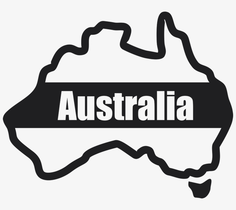 Australia Outline Rubber Stamp - 800x650 PNG Download - PNGkit