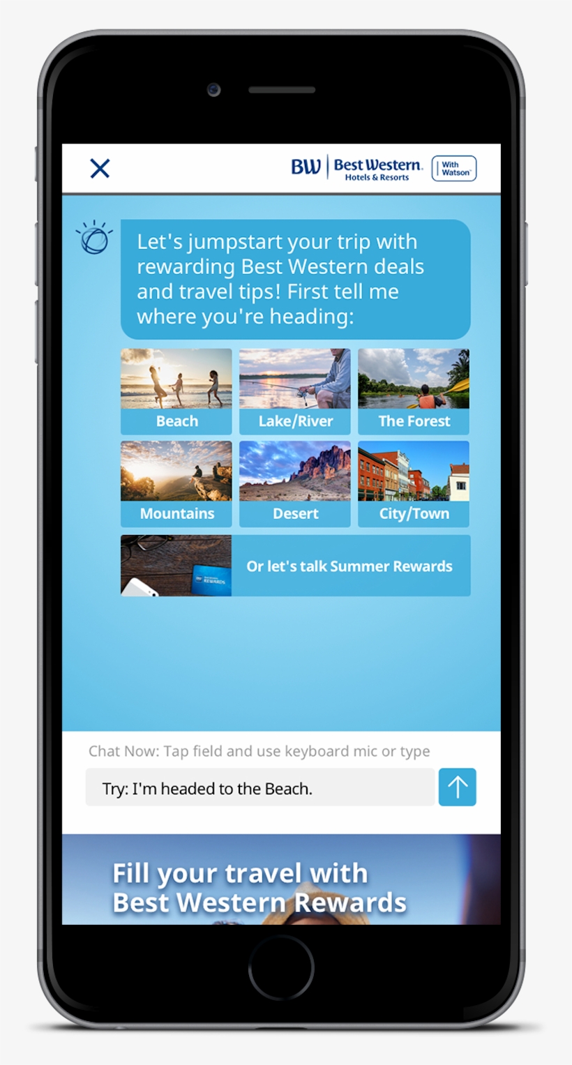 Watson Ads In Ai-powered Action With Best Western - 800x1524 PNG ...