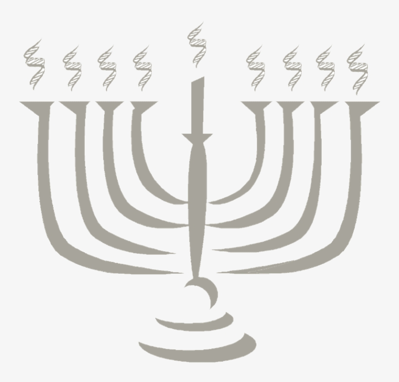 Jewish Genetics The Gene Scene With Arms - Menorah - 798x779 PNG ...