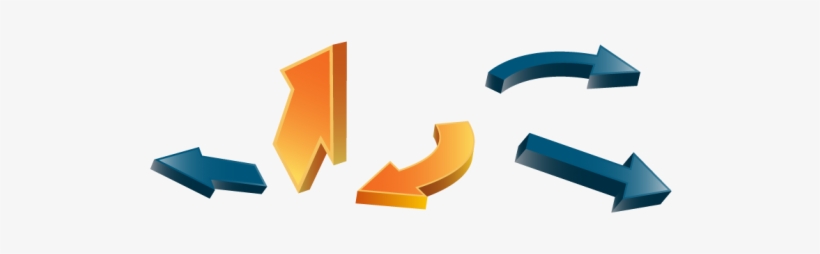 Allarrowscomp - 3d Wind Arrow - 575x231 PNG Download - PNGkit