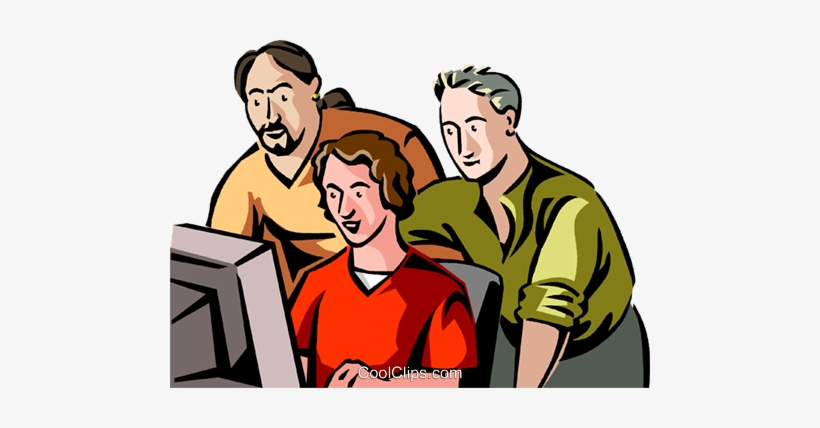 Office Workers Observing Colleagues Work Royalty Free - Observing At ...