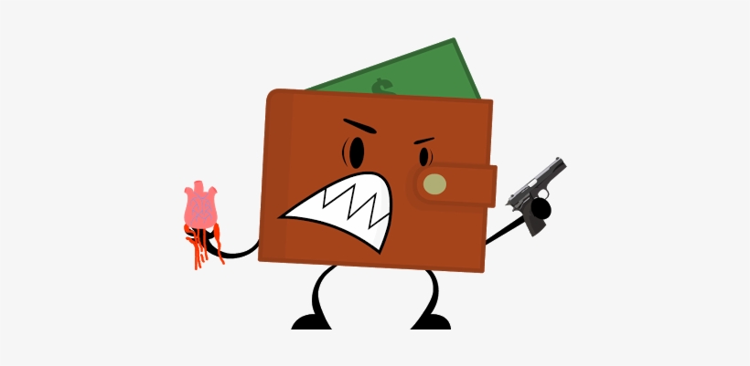 Wallet Has Heart And Gun - Wallet From Object Terror - 445x330 PNG ...