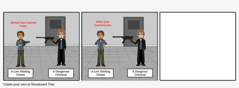Finished Gun Control Cartoon - Cartoon - 1164x385 PNG Download - PNGkit