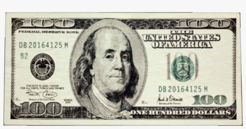 Hundred Bill Money 100dollarbill Onehundred Hundo Stack - 100 Dollar ...