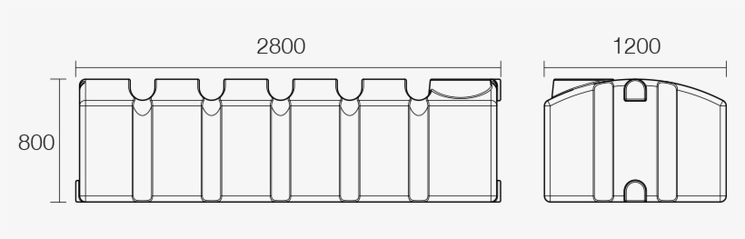 2000 Litre Under Deck Tank Dimensions - 800x413 PNG Download - PNGkit