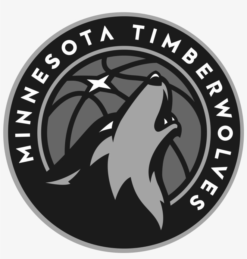 Minnesota Timberwolves Logo Black And White - 2400x2400 PNG Download ...