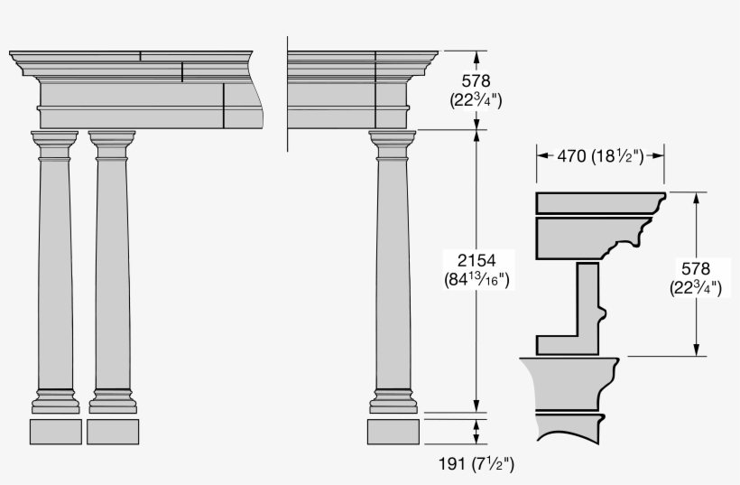 Portico A - 5558x3369 PNG Download - PNGkit