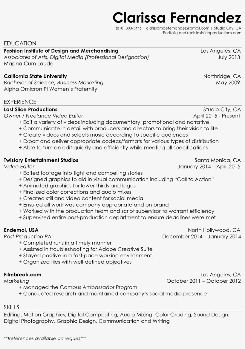 In One Page Sample Stunning Idea Resumes - 2181x2982 PNG Download - PNGkit