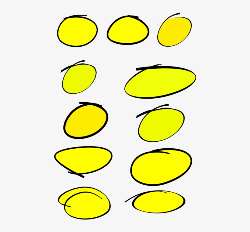 Circle Handwriting Oval Line - 530x750 PNG Download - PNGkit