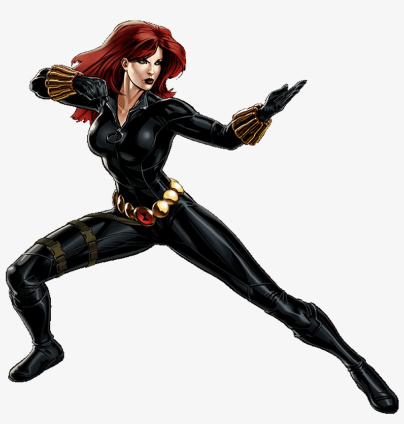 Black Widow Portrait Art - Black Widow Comic - 1024x1024 PNG Download ...