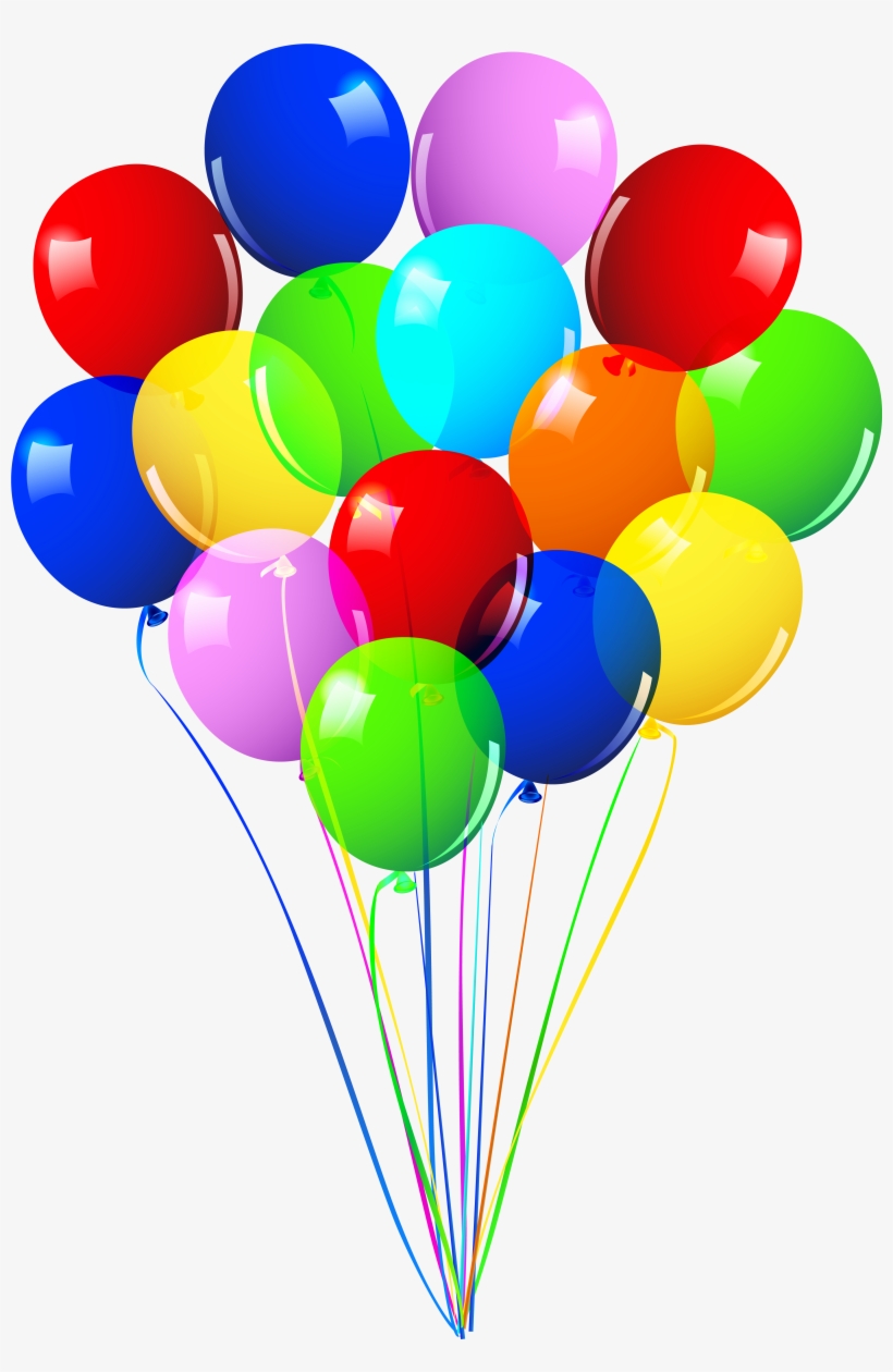 Balloon Svg Streamer - Bunch Of Balloons Png - 4362x6491 PNG Download ...