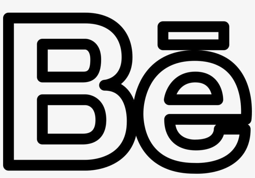 Download Transparent Behance Logo Outline - Icon - PNGkit