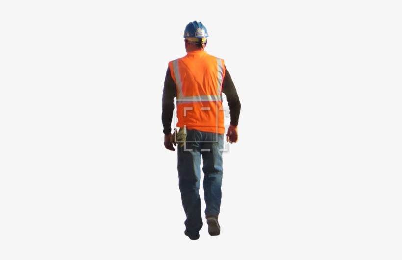 Construction Worker With Gloves In Pocket - Construction Worker ...