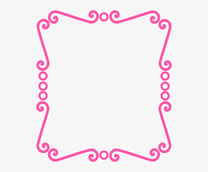 Scrolly Frame Pink Clip Art - Article For School Magazine - 534x598 PNG ...