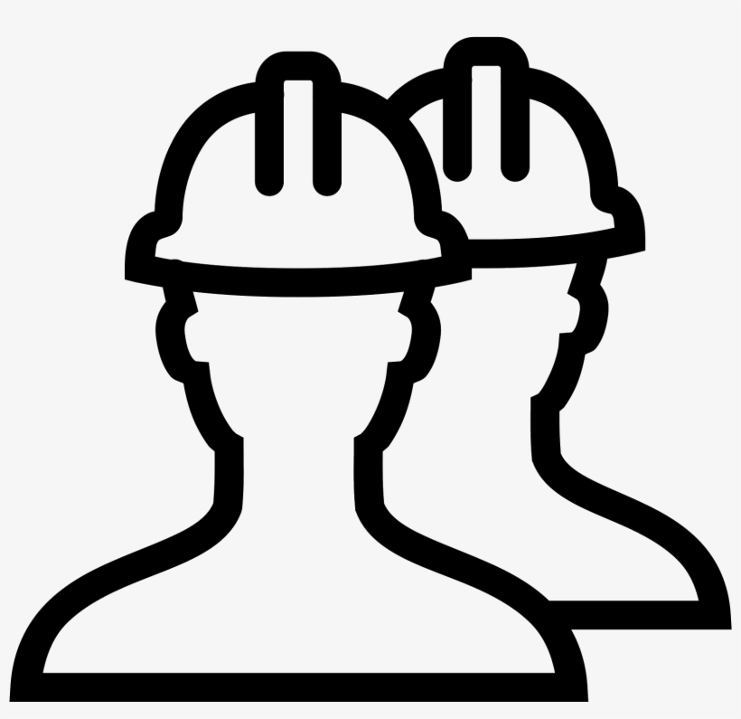 This Is An Image Of Two Construction Workers, One Of - Engineer Line ...