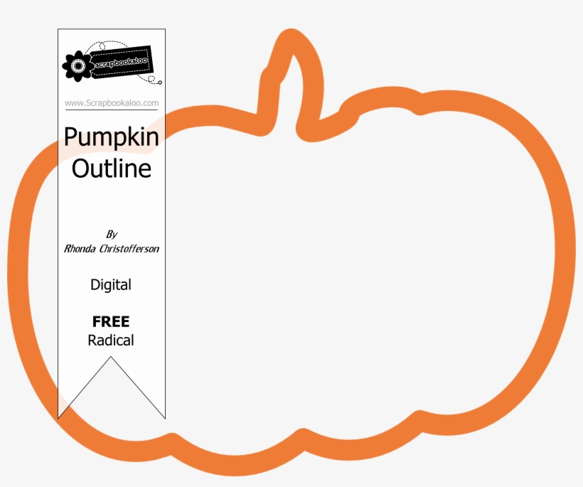 Simple Pumpkin Outline Freebie - 3580x2820 PNG Download - PNGkit