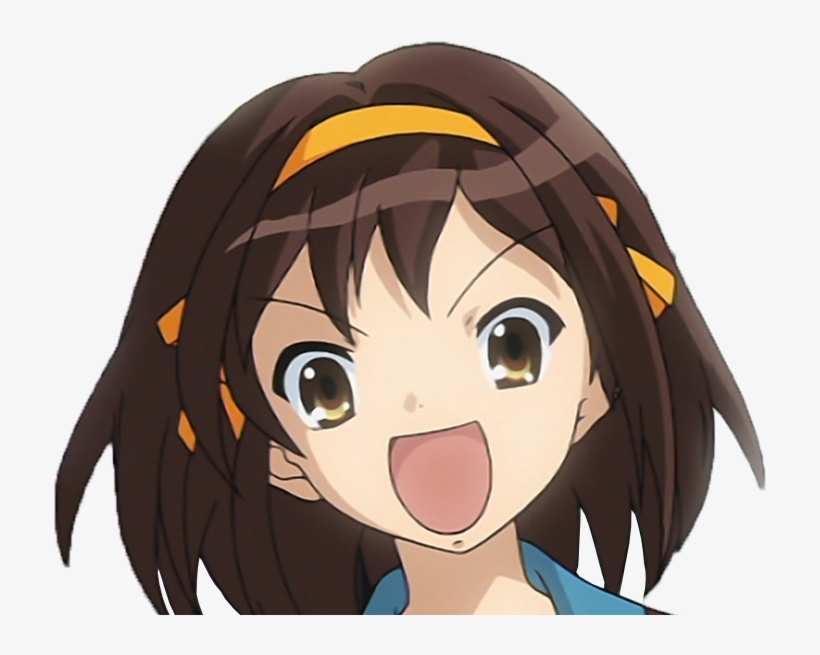 Lien Direct, 2017/36/6/1504965503 Sticker Haruhi Woah - 750x574 PNG ...
