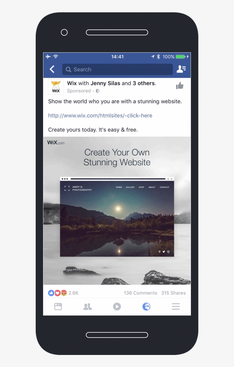 Image - Wix - 648x1278 PNG Download - PNGkit