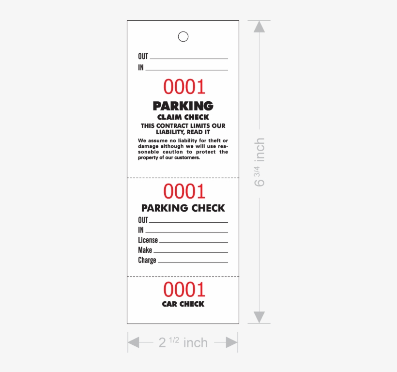 Parking Claim Check - 700x700 PNG Download - PNGkit