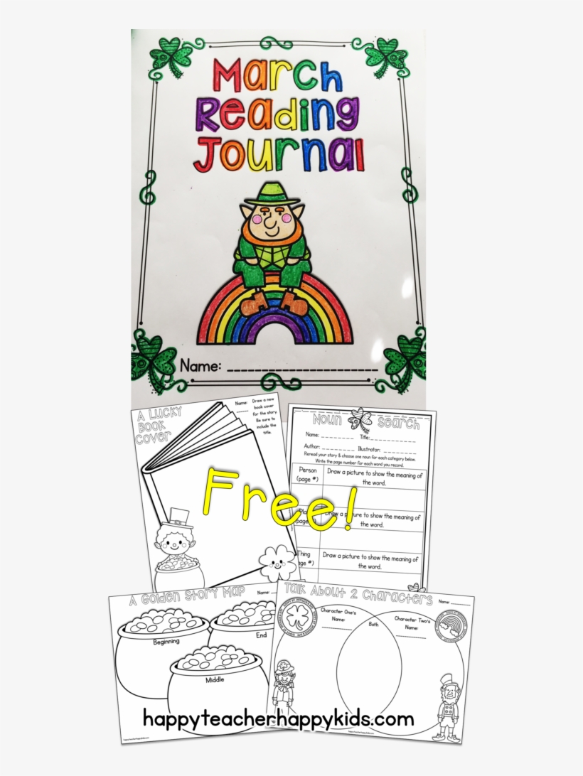 March Reading Journal Freebie Pinnable Image - 848x1024 PNG Download ...