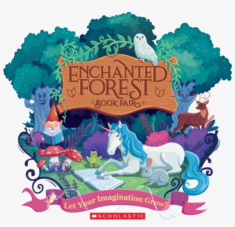 400015 Enchanted Forest Clip Art Logo - 1000x920 PNG Download - PNGkit