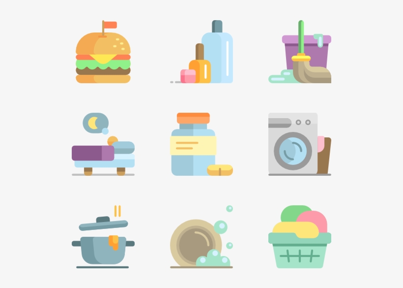 Daily Routine Objects & Actions - 600x564 PNG Download - PNGkit