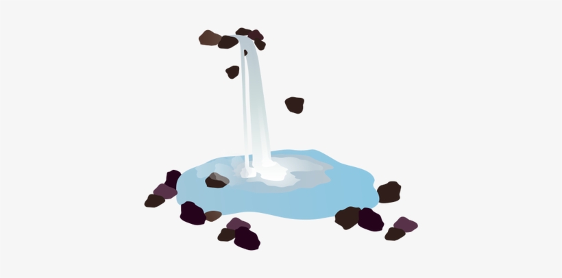Elements Vector Illustration Drawing Symbol - Waterfall Svg - 400x326 ...