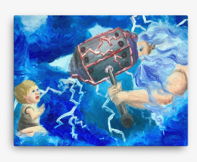 Whim Of God In Canvas - Painting - 1000x1000 PNG Download - PNGkit