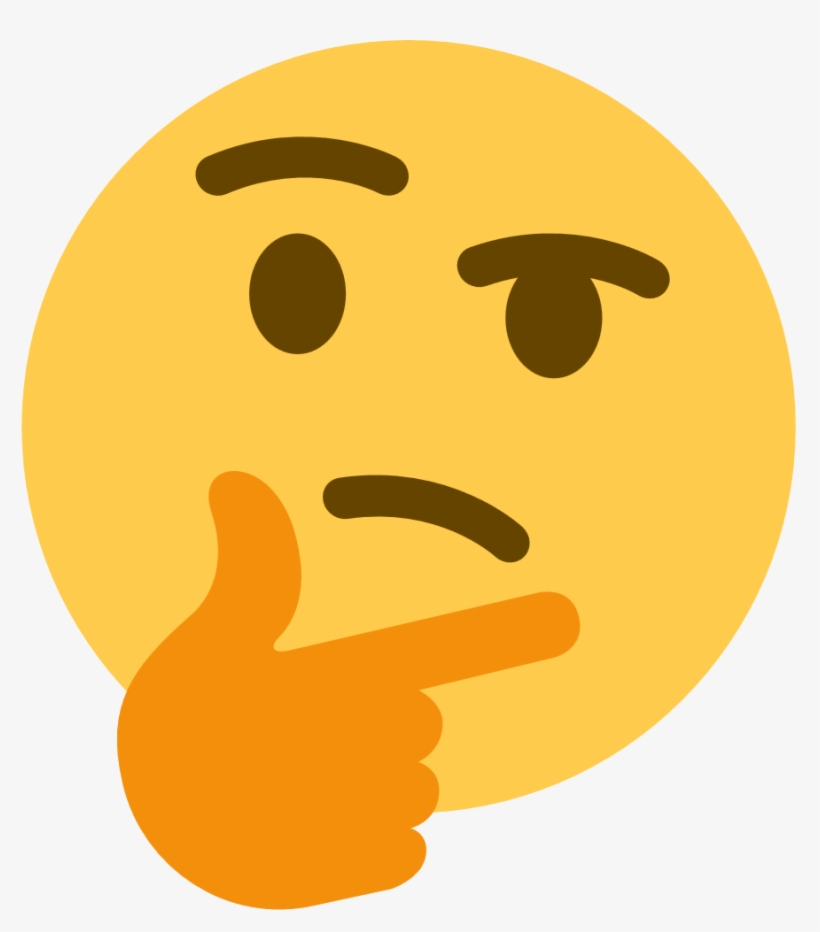 Thinking - Think Emoji Discord Png - 903x983 PNG Download - PNGkit